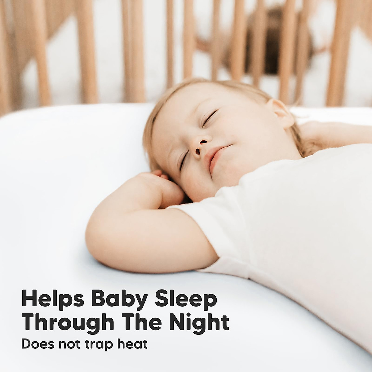 2-Pack Crib Sheets for Boys, Girls - Viscose Derived from Bamboo Fitted Crib Sheet, Baby Crib Sheets Neutral, Crib Mattress Sheet, Toddler Bed Sheets, Baby Sheets for Crib Fitted Sheets (Soft White)