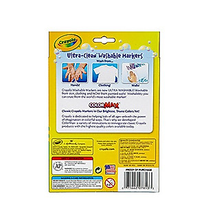 Crayola Fine Line Markers, Washable Markers, 12 Count