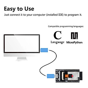 Alinan 4pcs ESP32-WROVER Board ESP32 Development Board with Camera Wi-Fi Bluetooth for Programming Languages C Language, M MicroPython