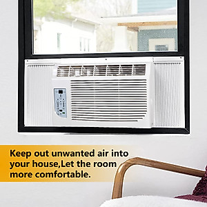 LBG Products Window Air Conditioner Side Panel and Frame Set,AC Accordion Filler Kit,Fits Most 10000BTU Window Air Conditioners