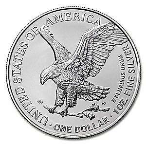 2023 Lot of (5) 1 oz American Silver Eagle Coins Brilliant Uncirculated with Certificates of Authenticity $1 BU