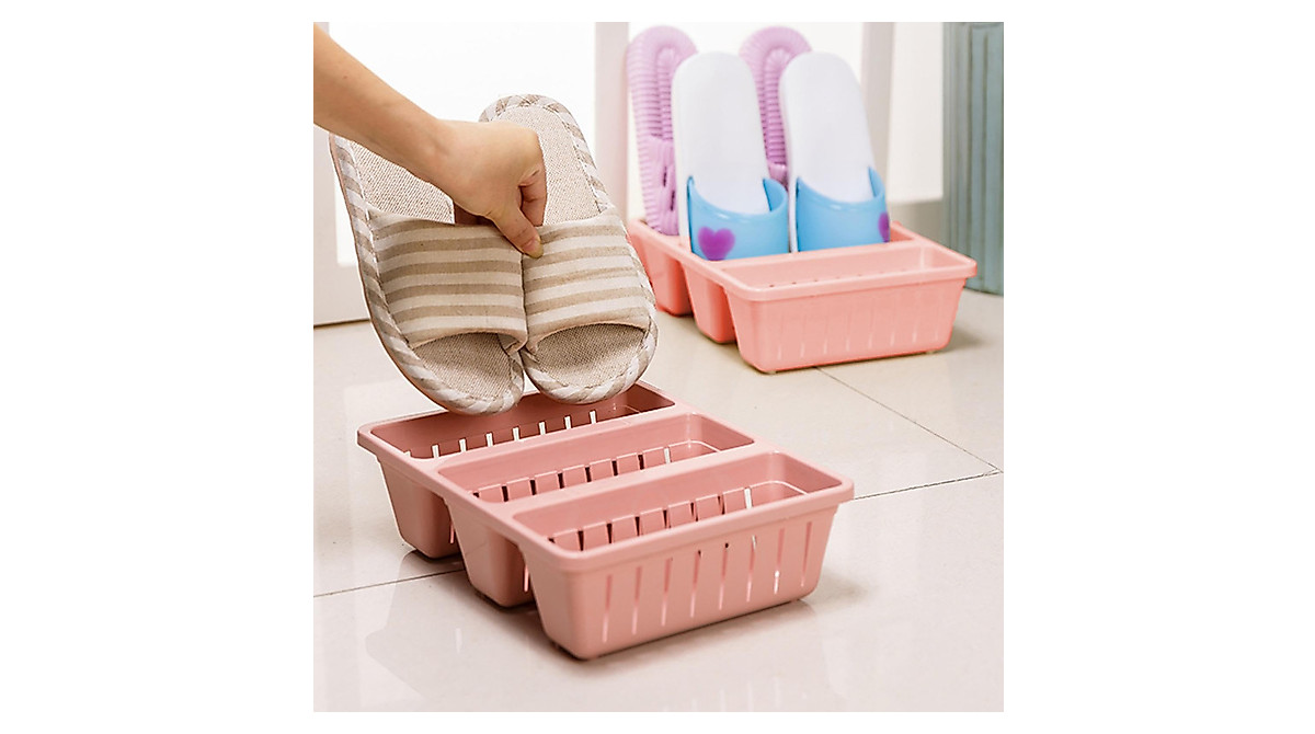Multi-Functional Shoe Rack Tray for Space Saving Storage