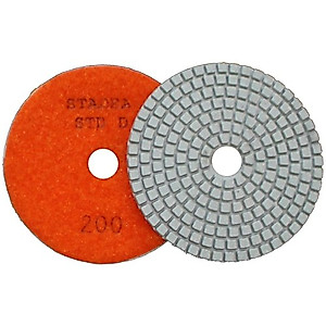 STADEA 4" Diamond Wet Polishing Pads for Wet Polisher Concrete Stone Polishing: Grit 30 grinding wheel