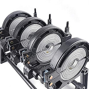 Pipe Welder,Manual Hydraulic Pipe Fusion Welder Electric Pipe Butt Fusion Welding Machine 4 Clamps for PE PP PB PVDF 2.48"-6.30" 63-160mm