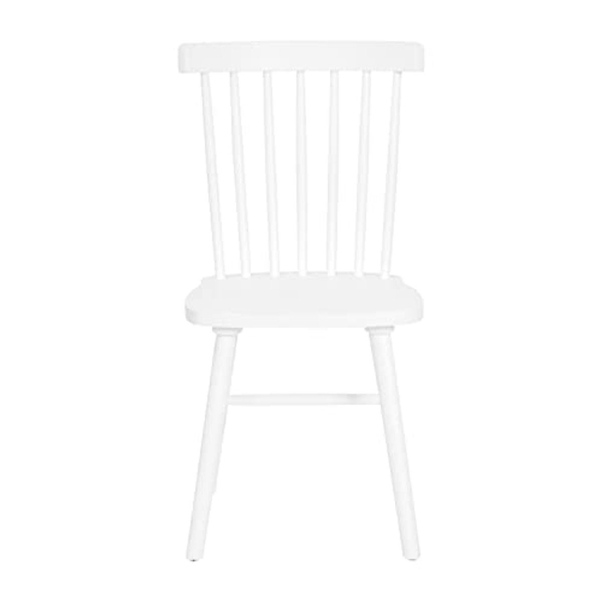 Flash Furniture Solid Wood Spindle Back Armless Kitchen or Dining Room Chairs-No Assembly Required, (Pack of 2), White Visit The Store