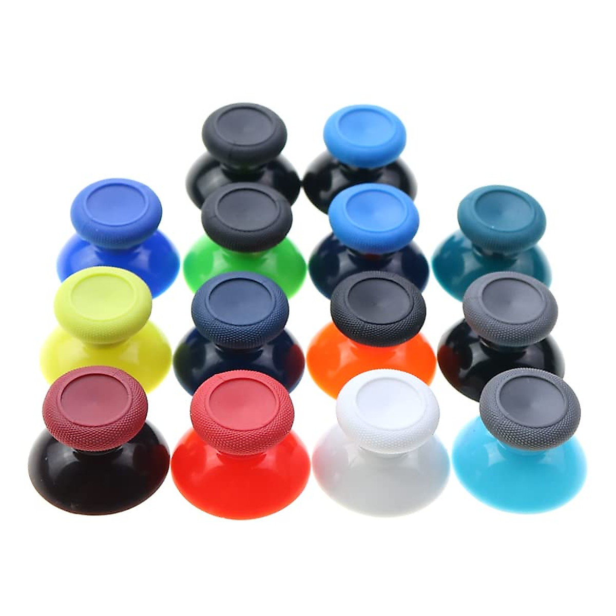 2 x 3D Analog Thumb Sticks Grip Joystick Cap for Xbox One ThumbSticks Cover for Xbox Series X S Controller, for Xbox One Slim Elite 3D Analog Thumb Sticks Grip (Red)