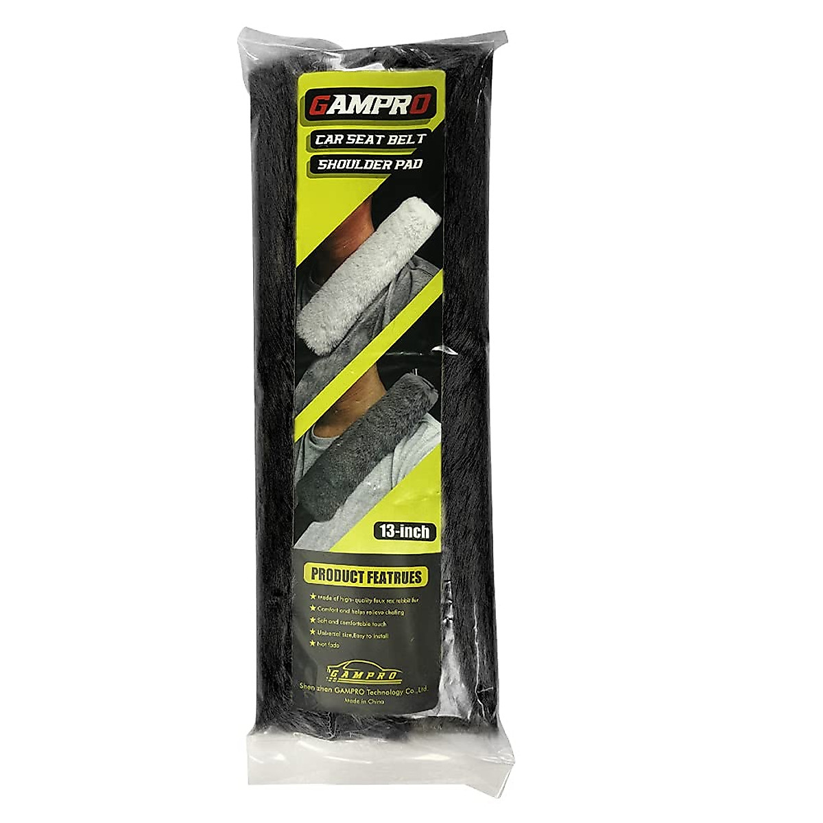 GAMPRO Car Seat Belt Pad Cover, 2-Pack Soft Car Safety Seat Belt Strap Shoulder Pad for Adults and Children, Suitable for Car Seat Belt, Backpack, Shoulder Bag