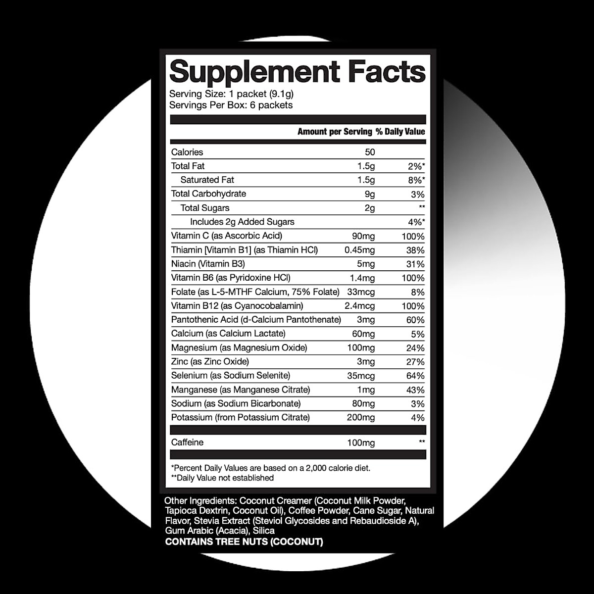 HALO Hydration – Electrolyte Energy Drink Mix | Hydration Powder Packets | Iced Mocha Latte Flavor, Healthy Skinny Coffee | Low Sugar | Easy Open Single Serving Stick | 6 Sticks