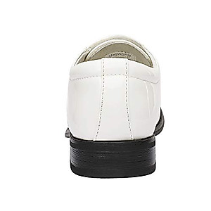 Bruno Marc Men's Faux Patent Leather Tuxedo Dress Shoes Classic Lace-up Formal Oxford White 11 M US CEREMONY-05