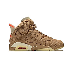 Jordan Mens Air Jordan 6 Retro DH0690 200 Travis Scott - British Khaki - Size 13