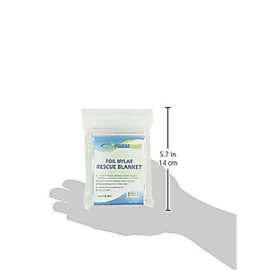 Primacare CB-6841 Emergency Foil Mylar Thermal Blanket, 82" Length x 54" Width
