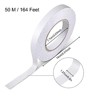 Outus Sticky Fabric Tape Double-Sided Tape Adhesive Cloth Tape Press-on Tape, No Sewing, Gluing, or Ironing, Alterations and Hemming Tool (1 Piece,1/2 Inch x 164 Feet)