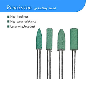 Luo ke 20 Pcs Rubber Polishing Bits, 1/8'' Shank Rubber Buffing Tools Polishing Kits for Dremel Rotary Tools