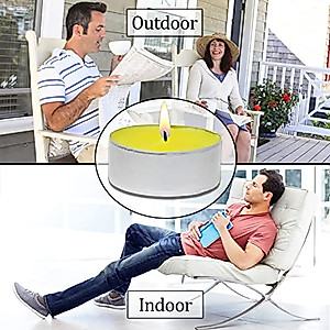 18 Pk Citronella Candles Outdoor Indoor - Aromatherapy Candle - Spa Candle - Mood Candle - Premium Quality Lemon Scented Candles - Fly Candle