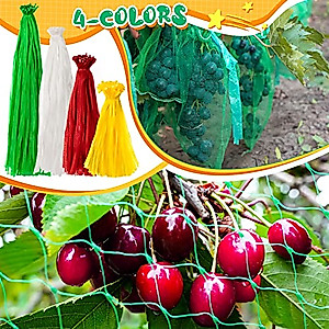 600 Pieces Reusable Mesh Bags Reusable Produce Bags Seafood Boil Bags Onion Bags Vegetable Storage Bags Nylon Mesh Net Bags Storage Poly Bags for Crawfish Shellfish Crab Grocery Toys Fruits, 4 Sizes