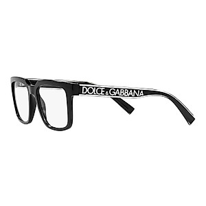 Dolce & Gabbana DG5101-501 Eyeglass Frame BLACK w/DEMO LENS 52mm