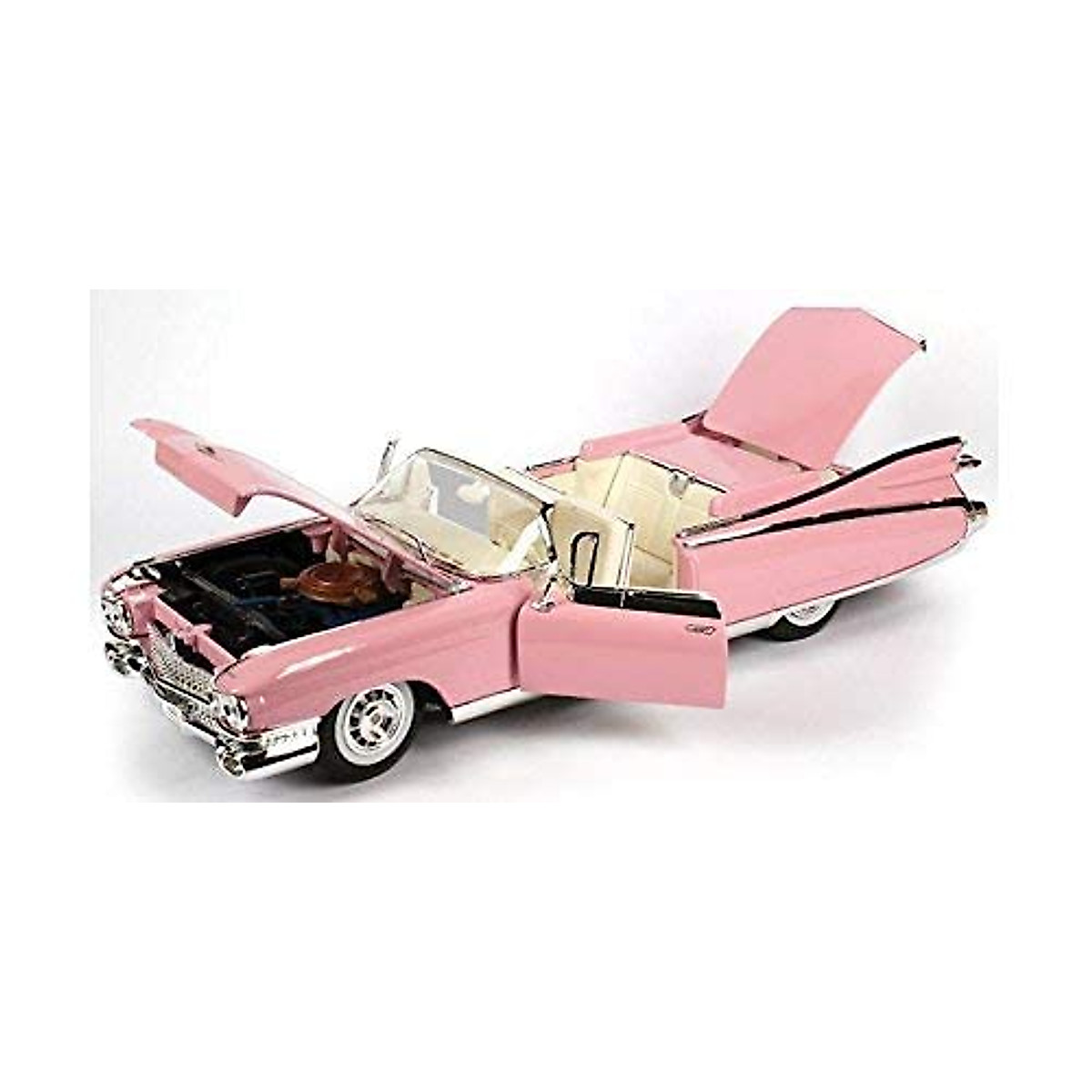 1959 Cadillac Eldorado Biarritz Convertible, Pink - Maisto Premiere 36813 - 1/18 Scale Diecast Model Toy Car by Maisto