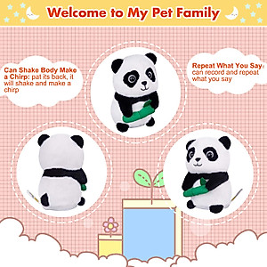 Marsjoy Easter Bunny Talking Robot - 6.3" Interactive Plush Toy, Repeats Your Words, Dances, and Shakes for Kids, Boys, Girls, and Babies