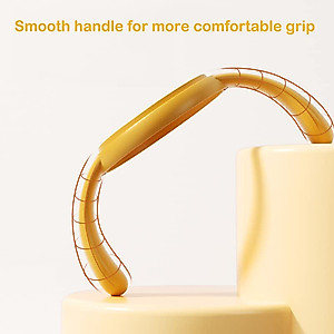 Pack of 2, Bottle Handles Grips Compatible for Pigeon 3rd Generation Silicone Coating Nursing Bottle, PPSU/PP/Glass Nursing Wide Neck Bottles (Colors May be Vary)