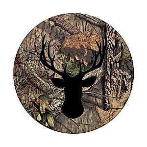 Outdoor Hunting Camouflage Gift with Deer Head realtree camo PopSockets PopGrip: Swappable Grip for Phones & Tablets