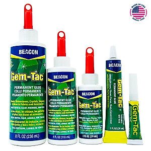 Beacon Adhesives Gem Tac Permanent Adhesive, 2-Ounce
