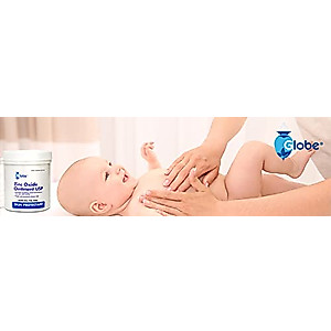 16 oz Globe Zinc Oxide 20% Skin Protectant Barrier Ointment, Treatment for Diaper Rash, Relief From Poison Ivy, Sumac & Oak, Protects From Wetness, Protects Chafed Skin