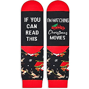 Zmart Funny Christmas Socks for Men Women Boys Girls Holiday Socks Fun Gifts Stocking Stuffers for Teens Girls Secret Santa Gifts Christmas Gifts Box