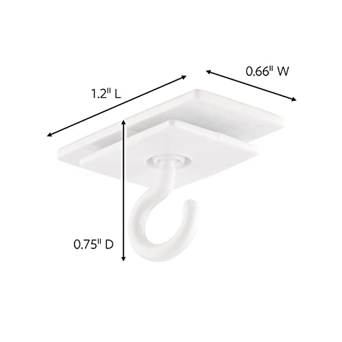 3M Polyethylene 3CT Command Ceiling Hooks, 1, Plain