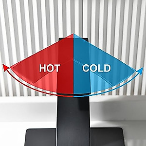 FROPO Black Bathroom Sink Faucet - Waterfall Bathroom Faucets Single Handle Lavatory Faucet with Pop-up Drain, 1 or 3 Hole Black Vanity Sink Faucet