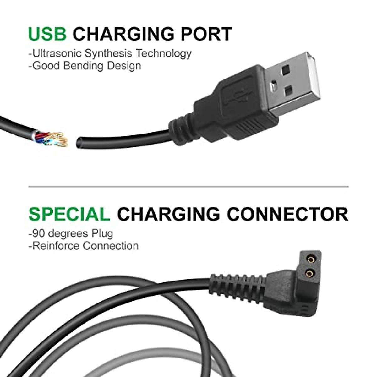 Lenink Charger Compatible with Wahl Aqua Blade Trimmer, USB Charging Cable Power Cord Replacement Compatible with Wahl Aqua Blade Stubble 9899-100,9899-804 Beard Trimmer