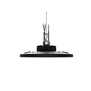 Lithonia Lighting CPRB ALO13 UVOLT SWW9 80CRI DBL LED Round High Bay with Switchable Color Temperature and Adjustable Light Output Switch, Multi-Volt 120-347V, 13-inch, Black