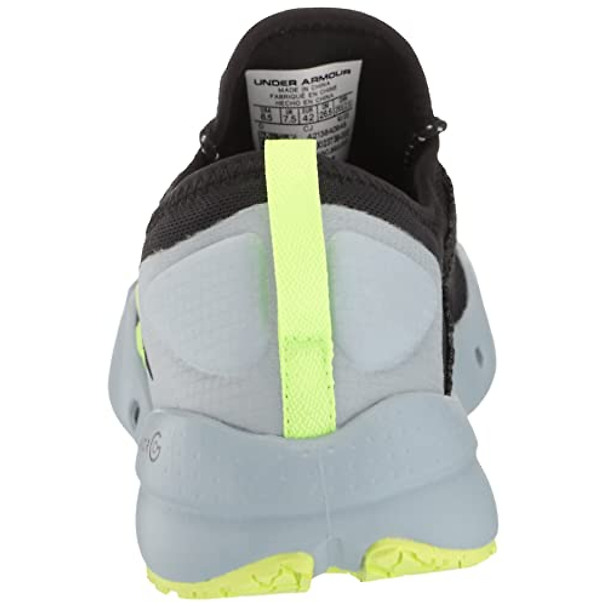 Under Armour Men's Micro G Kilchis, (002) Black/Harbor Blue/Harbor Blue, 8, US