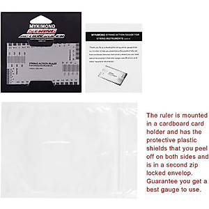 String Action Gauge Ruler, Guitar Height Gauge Set Up Tool for Electric Bass and Acoustic Guitar