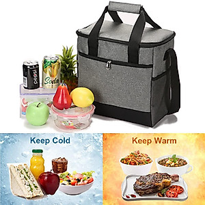 Embroidery Personalized Large Lunch Bag 24-Can (15L) Insulated Lunch Box Soft Cooler Cooling Tote for Adult Men Women