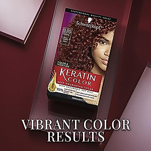 Schwarzkopf Keratin Color, Color & Moisture Permanent Hair Color Cream, 9.89 Crimson