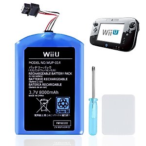 UCEC 8000mAh Wii U Gamepad Battery Replacement Rechargeable Battery Pack Wii Accessories for Nintendo Wii U Gamepad