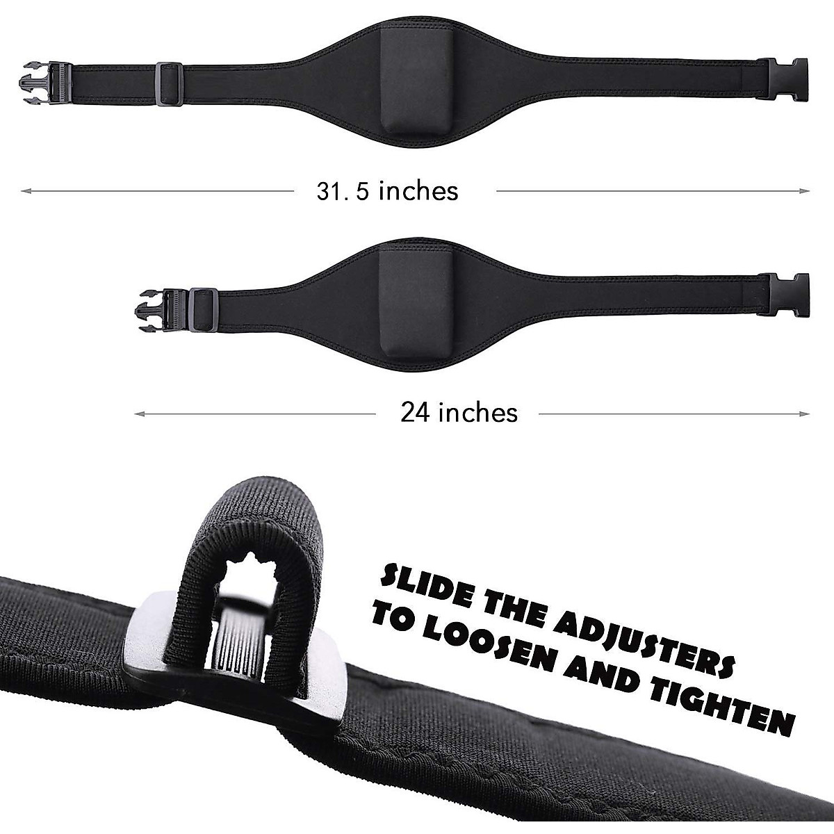 IRASPIN 2 Pack Mic Belt for Fitness Instructors,Vertical Microphone Transmitter Carrier Belt for Fitness Class,Public Speaking,Theatre,Pilates Teachers,Spin Yoga