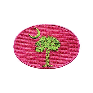 Tervis South Carolina Flag Made in USA Double Walled Insulated Tumbler Travel Cup Keeps Drinks Cold & Hot, 16oz 4pk - No Lid, Pink and Green