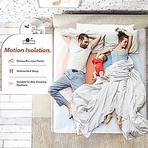 King Size Mattress, Sweetnight 12 Inch King Size Memory Foam Hybrid Mattress for Cool Sleep, Medium Firm Bed Mattress for Pressure Relief, Mattress in a Box