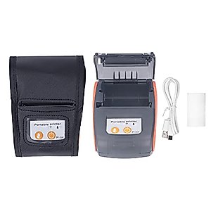 Brilluxa POS Printer Thermal Receipt Printer Bluetooth Mini Bill Printer Compatible Pocket Ticket Printing Machine for Android 58mm (Without Case)