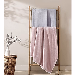 Stassie Home – Luxurious Throw Blanket – 500 GSM – Heavyweight Plush – Supreme Softness – 50” x 70” (Blush)