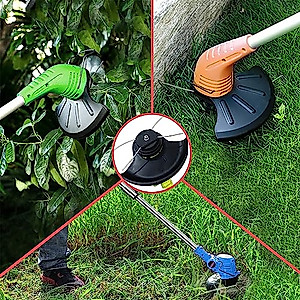 NeJesZoe 10 Pieces String Trimmer Head,Electric Weed Eater Wire Replacement Head,Steel Wire Trimmer Spool Line,Weed Trimmer Cutter Head for Cordless Grass Trimmers with Bore 0.2inch/5.5mm