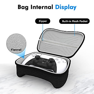 UPOK Travel Case For PS5 Controller - Playstation5 DualSense Single Game-Pad Hard Shell Box, EVA Storage Carrying Bag For PS5/PS4/Xbox/Nintendo Switch Games Control