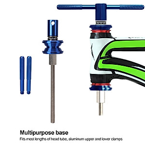 SPYMINNPOO Headset Cup Press Tool,Mountain Road Bike External Toothless Headset BB Bottom Bracket Press in Installation Tool Bike Repair Accessories Bearing Installer