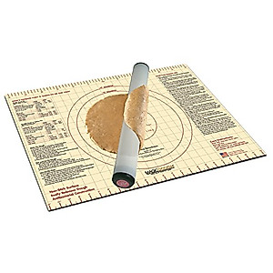 Rose Levy Beranbaum Signature Series Rose's stick, Non-slip Mat, 18" x 24.5", Made in USA childrens-art-doughs, Cream