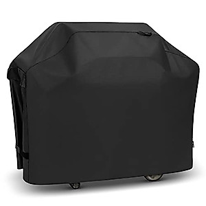 Unicook Grill Cover 55 Inch, New Version Heavy Duty Waterproof BBQ Cover, All Weather Resistant Shell with Rip-Proof Lining, Durable BBQ Grill Cover, Compatible with Weber Char-Broil Grills and More