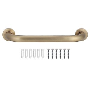 Shower Grab Bar, Brass Practical Safety Bathtub Hand Bar, Convenient Hotel Bathroom Wall Anti-Slip Handle for Pregnant Women Children Elderly, The Disabled, Injury