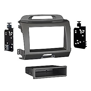 Metra 99-7344G Single DIN Dash Installation Kit for 2011 Kia Sportage Vehicles, Gray