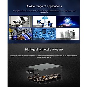 Firefly EC-R3566PC RockChip RK3566 Embedded AI IoT Single Board Computer Onboard 4GB RAM + 32GB eMMC Gigabit Ethernet Ports for Smart NAS and Cloud Server Support Android 11.0 Ubuntu