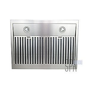 Blue Ocean 30" RH76TUC 500 CFM Stainless Steel Under Cabinet Range Hood | 6-Speed LED Display Touch Screen